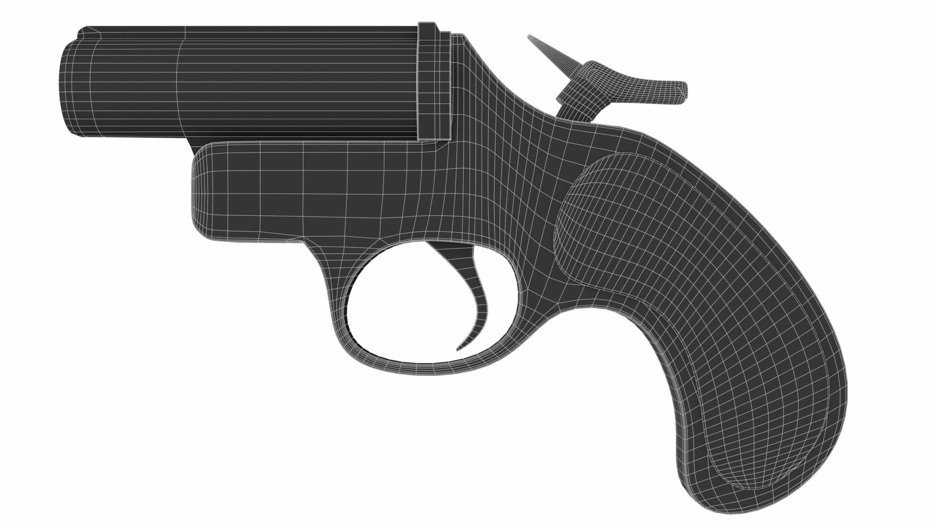 Flare Gun 3D Model - TurboSquid 1752330