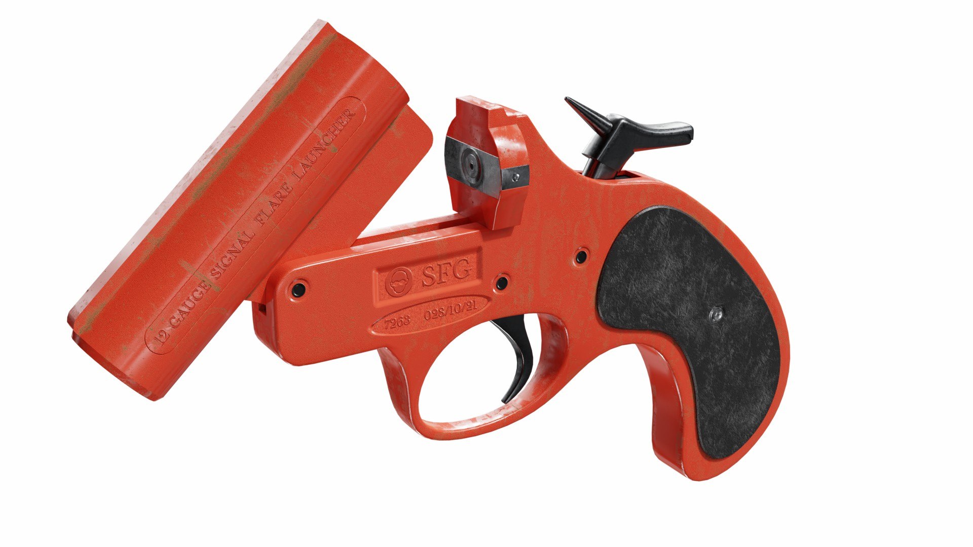 Flare Gun 3D Model - TurboSquid 1752330