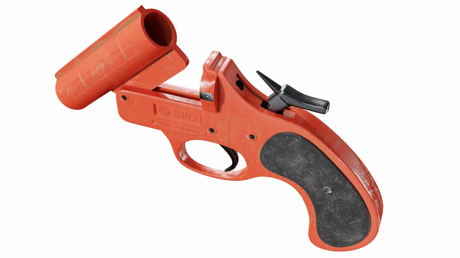 Flare Gun 3D Model - TurboSquid 1752330