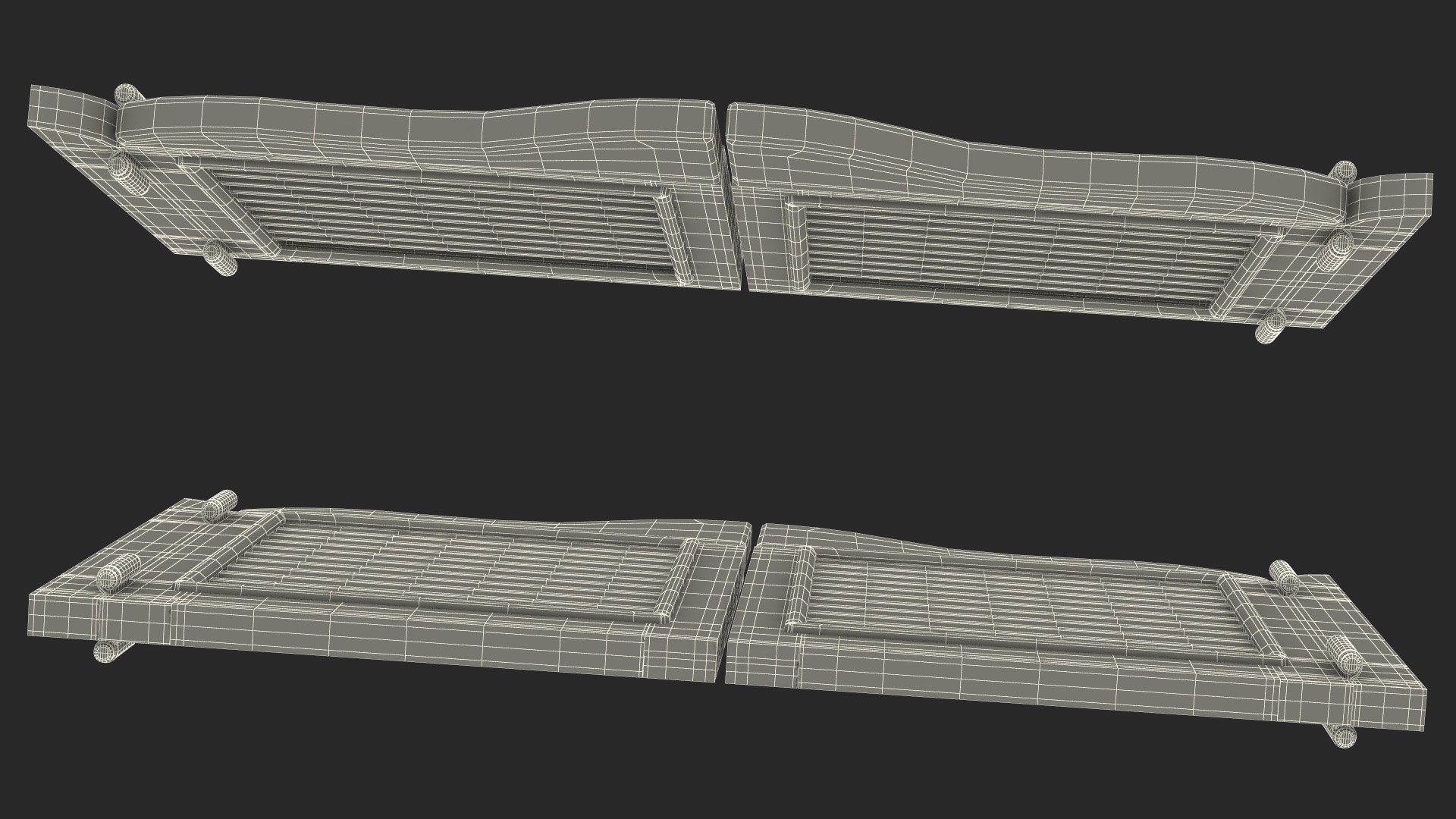 3D Rustic Saloon Doors Rigged for Maya - TurboSquid 2095582