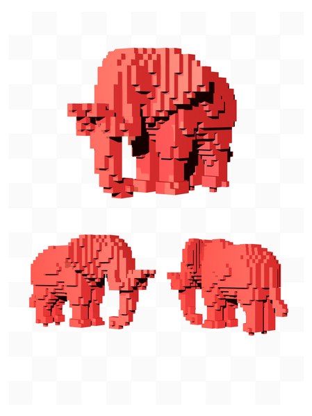 Pixel style 3D model - TurboSquid 2036947