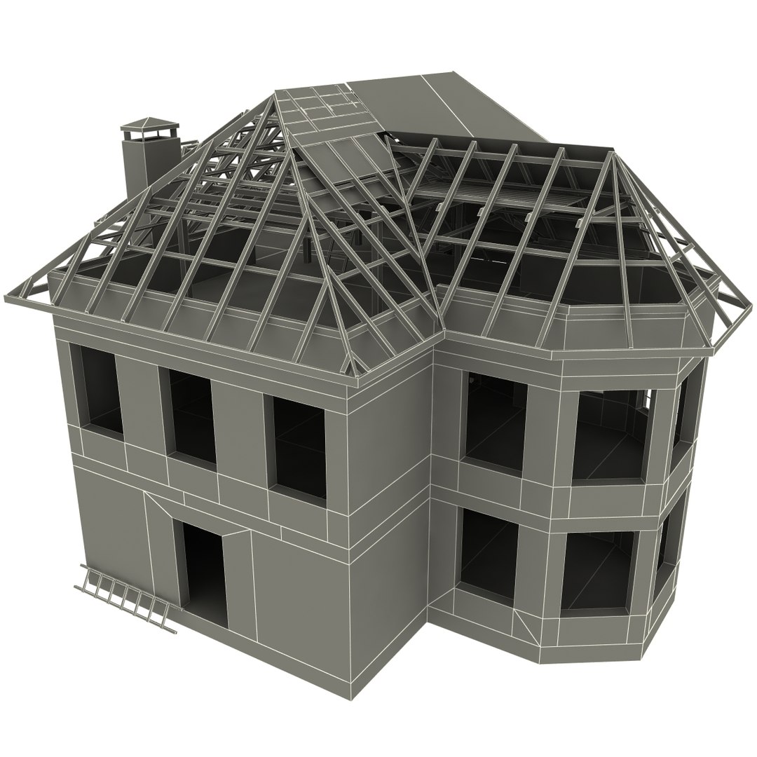 c4d house construction v2