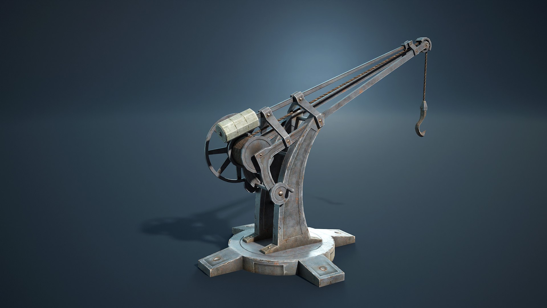 Manual Cranes Game Low-poly 3D Model - TurboSquid 2207137