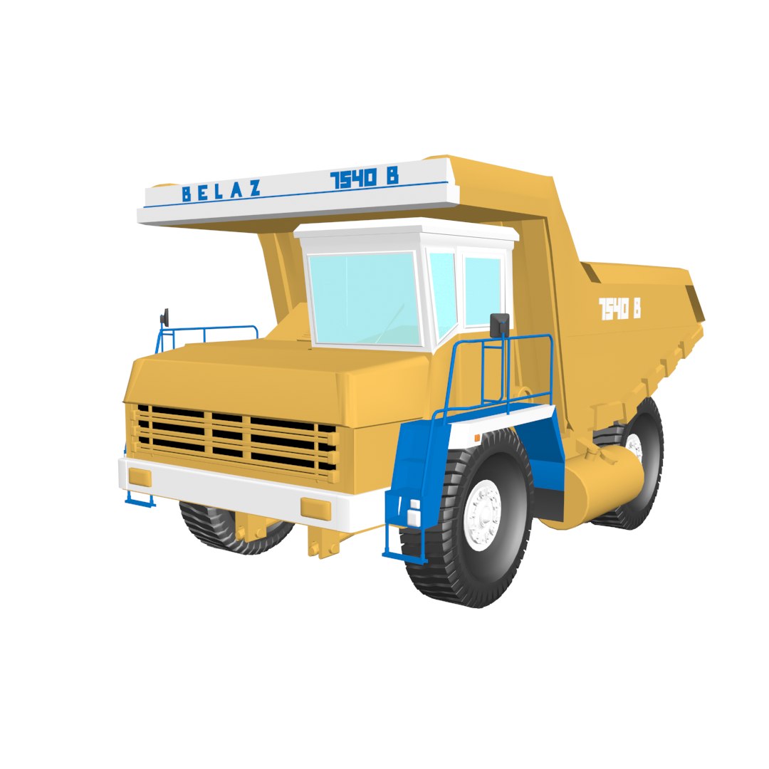 3d belaz 7540 model