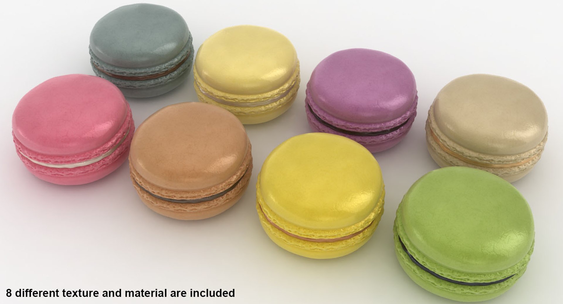 3D Macaron - TurboSquid 1418301