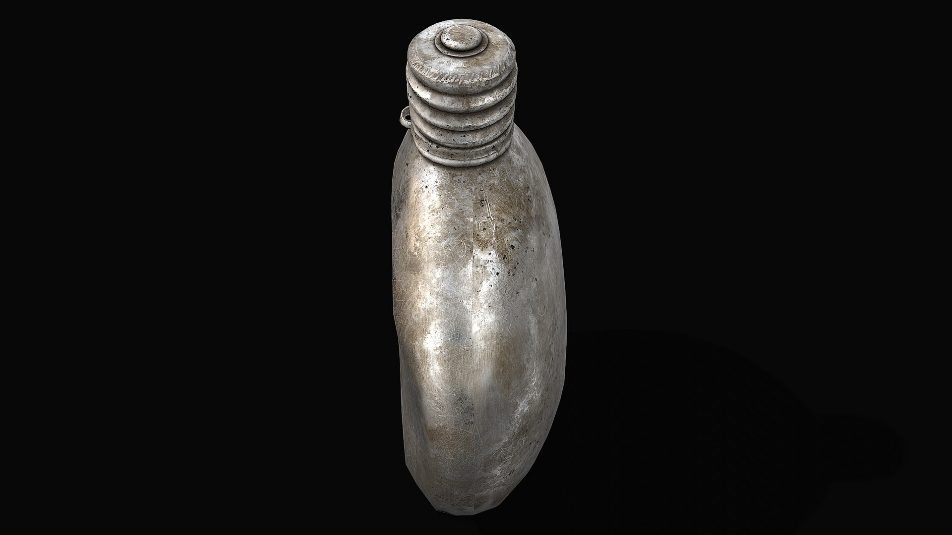 Worn Military Flask Model - TurboSquid 2215784