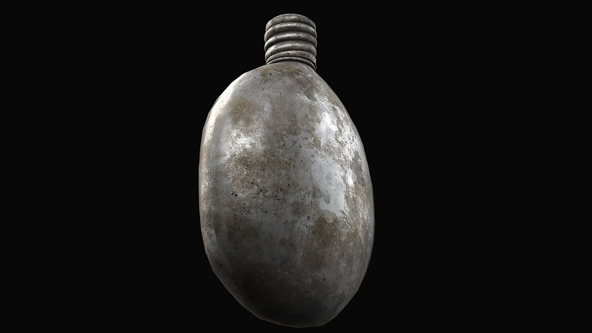 Worn Military Flask Model - TurboSquid 2215784