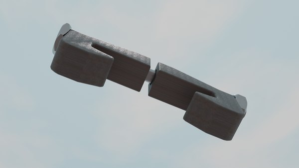 modelo 3d Anclaje medio del tercer riel - TurboSquid 2225322