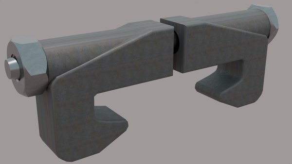 modelo 3d Anclaje medio del tercer riel - TurboSquid 2225322