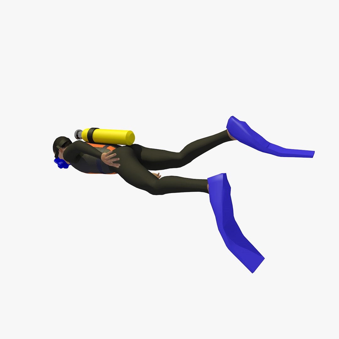 3D Diver Swimming Person Animation Model - TurboSquid 1257975
