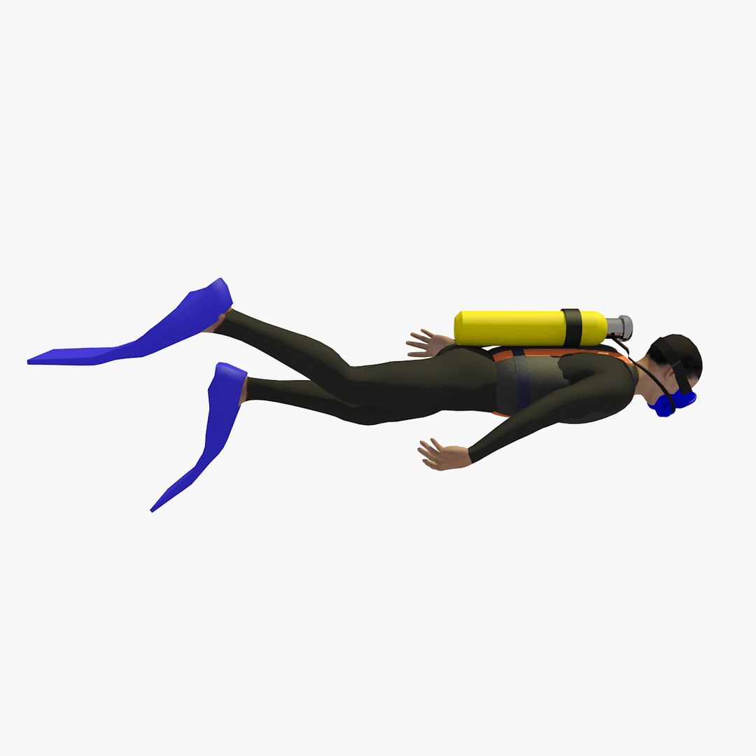 3D Diver Swimming Person Animation Model - TurboSquid 1257975