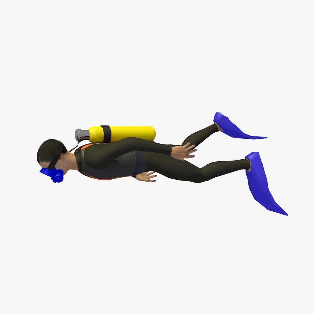 3D Diver Swimming Person Animation Model - TurboSquid 1257975