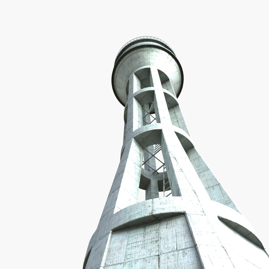 3D Water Tower Model - TurboSquid 1226755
