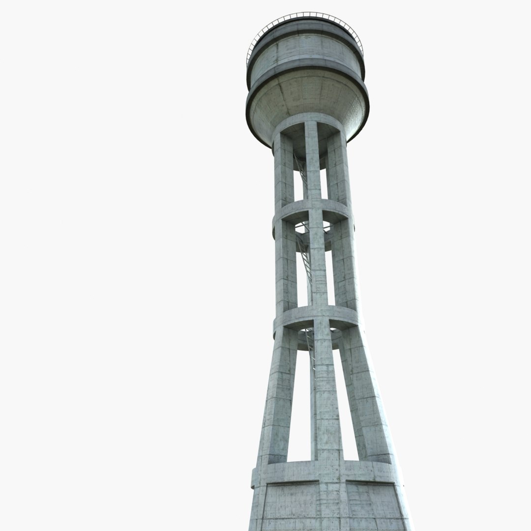 3D Water Tower Model - TurboSquid 1226755