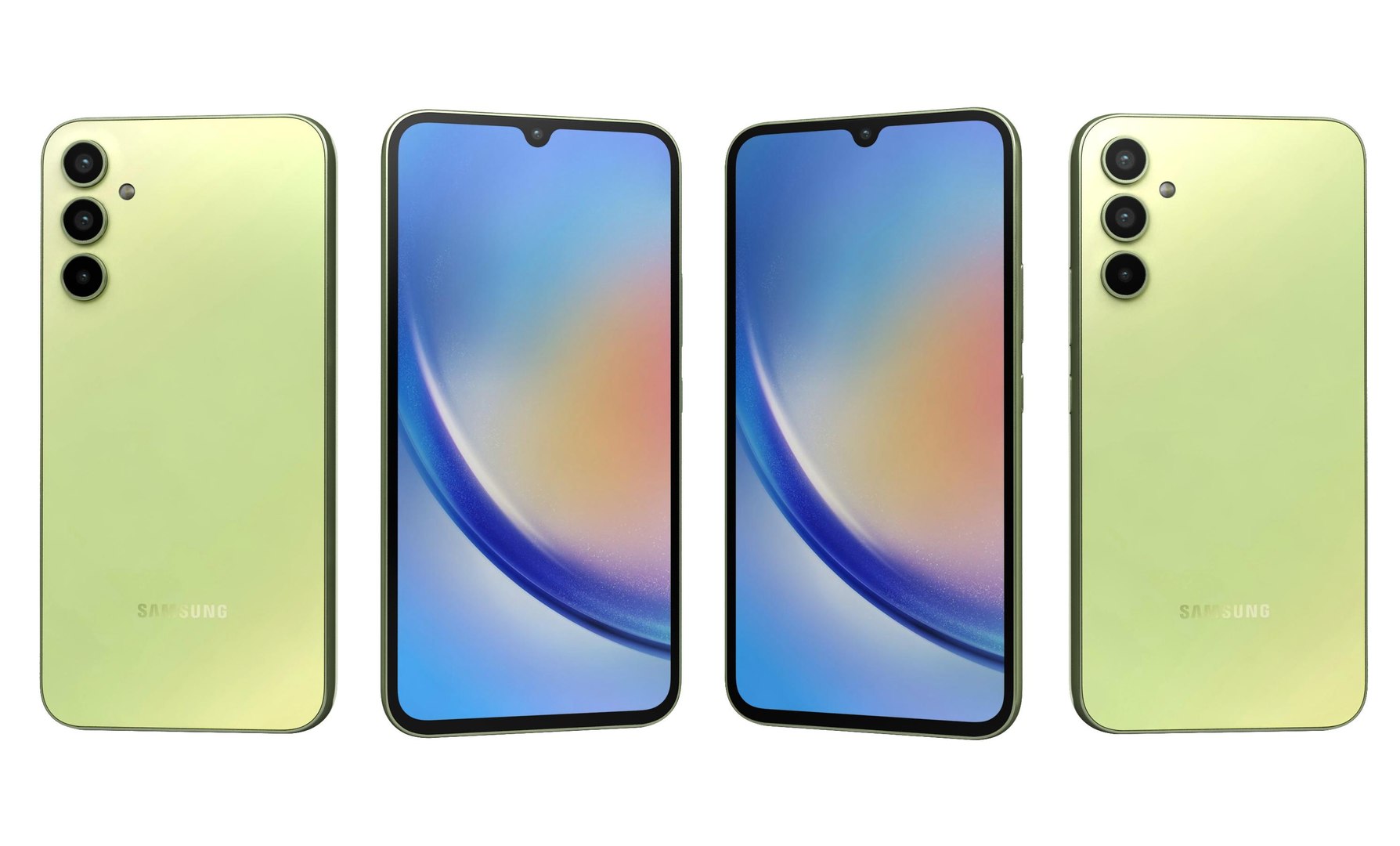 3D Samsung Galaxy A34 All Colors - TurboSquid 2045362