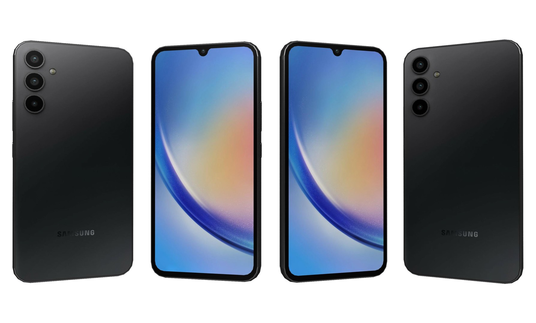 3D Samsung Galaxy A34 All Colors - TurboSquid 2045362