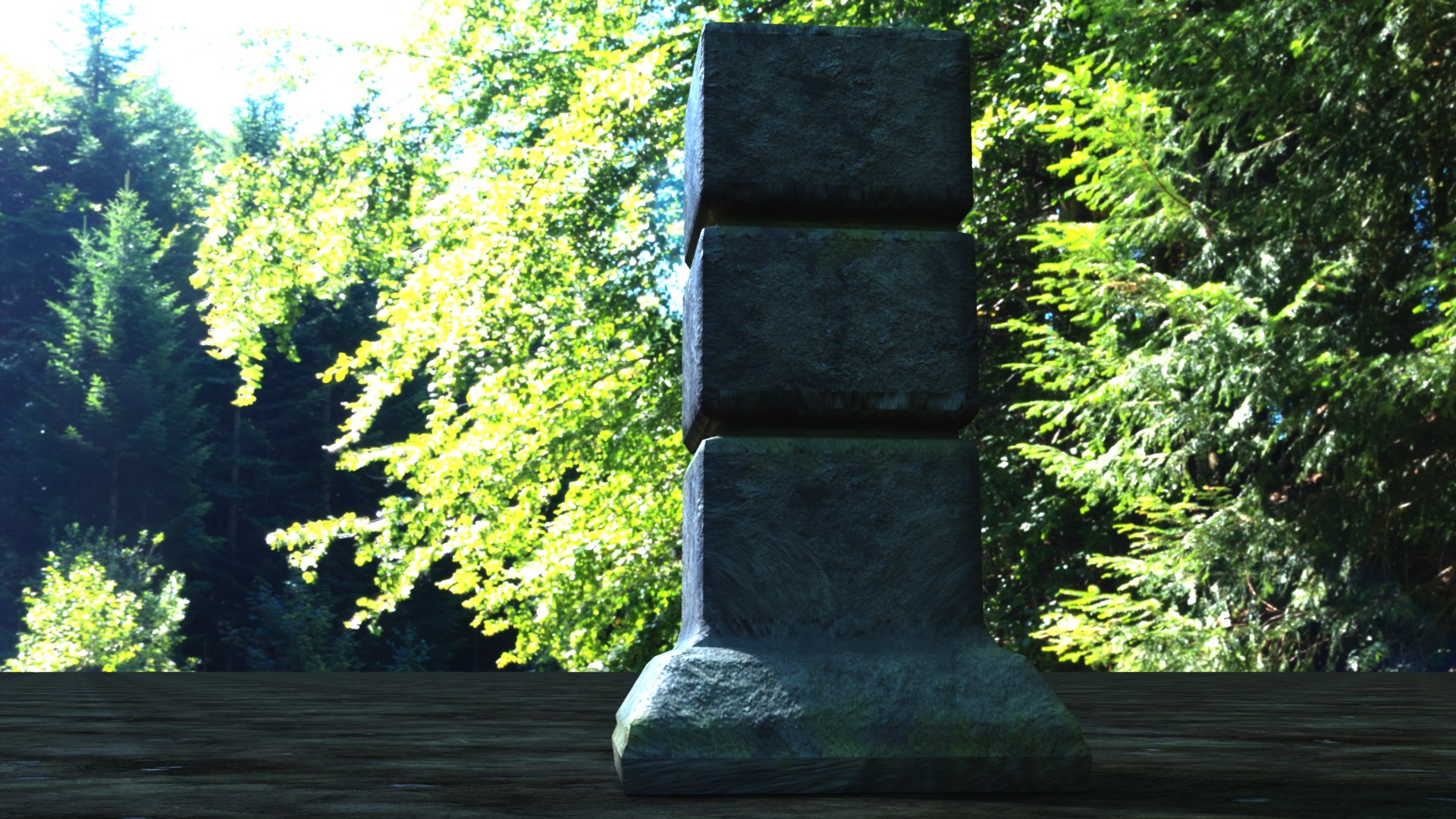 Small stone pillar 3D model - TurboSquid 1285254