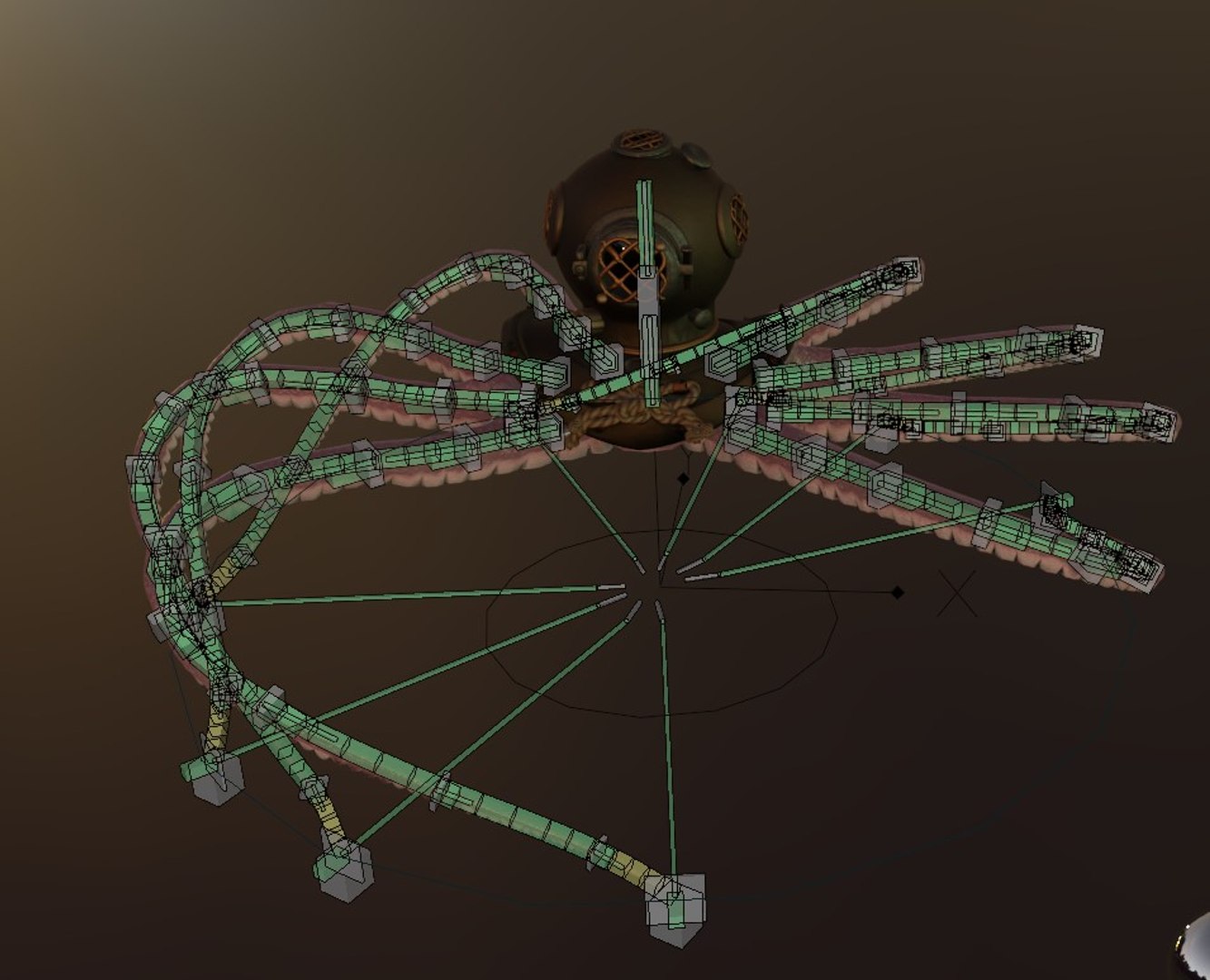 Rigged Odd Diver 3D Model - TurboSquid 1958044