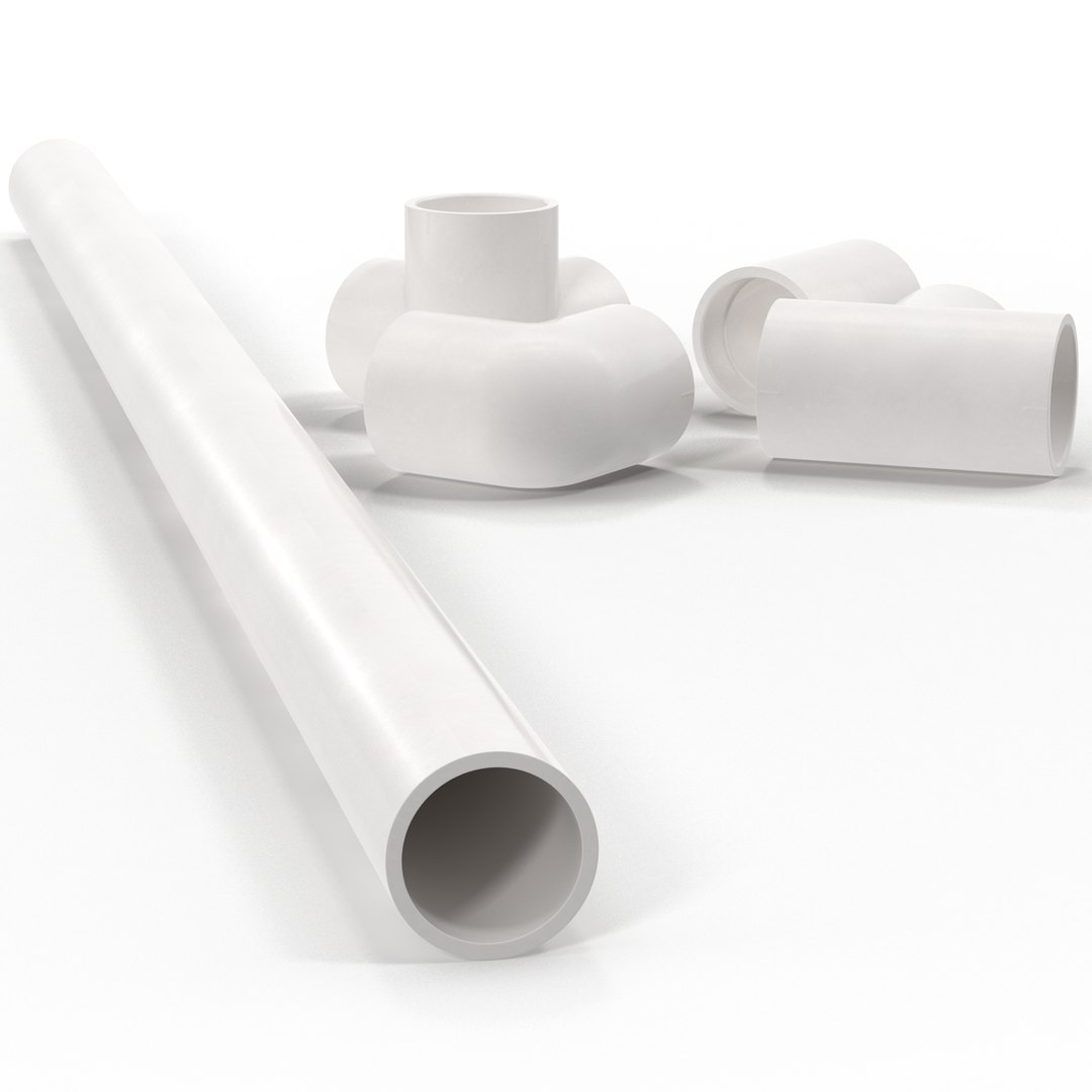 3d pvc pipes fitting 7