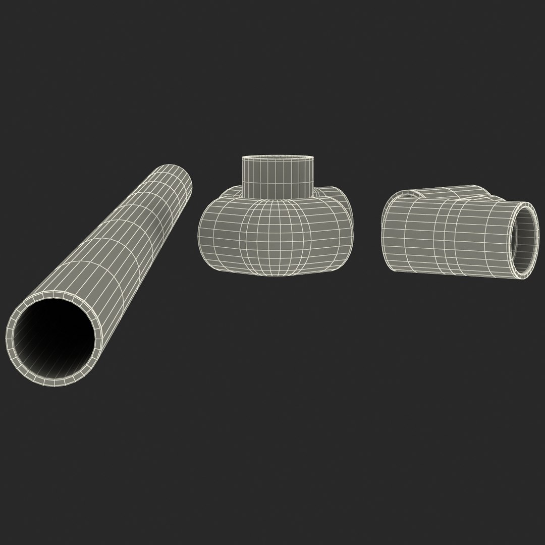 3d Pvc Pipes Fitting 7