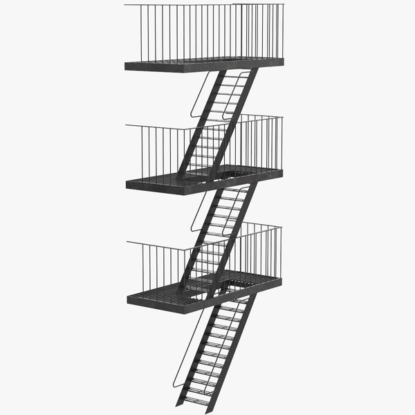 Fire Escape 3D Models for Download | TurboSquid