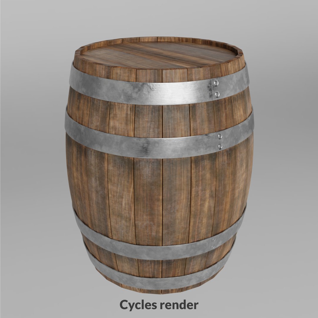 3D wooden barrel model - TurboSquid 1402142