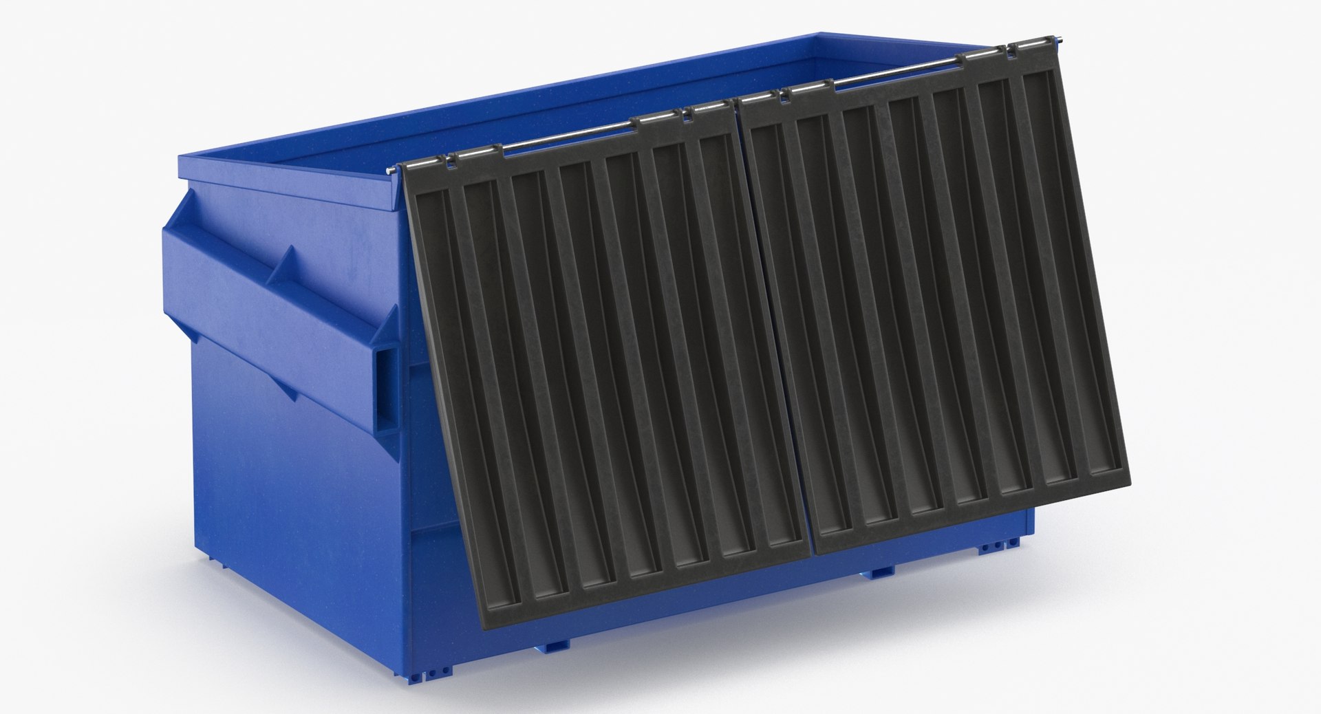 Front Load Dumpster Clean and Dirty, Open and Closed 3D model ...