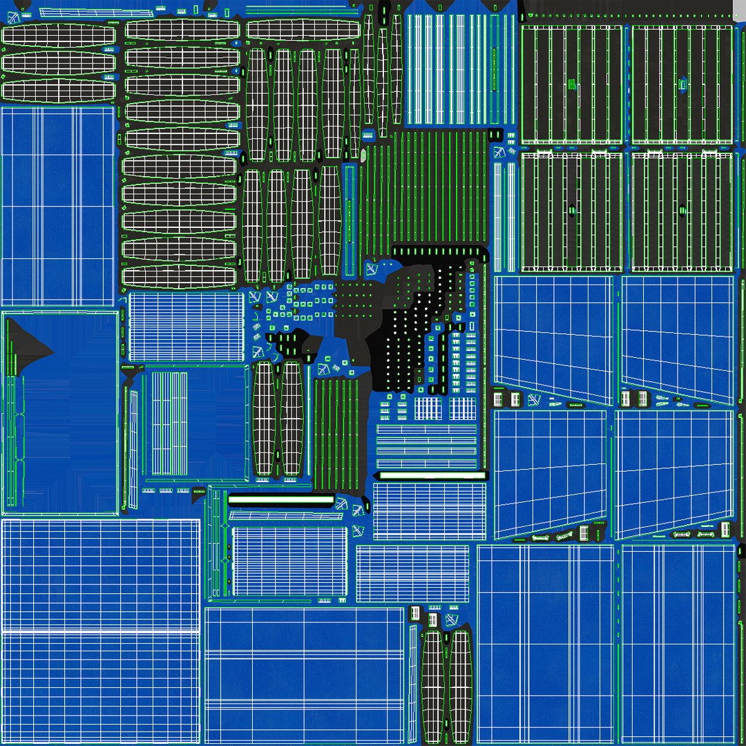 Front Load Dumpster Clean and Dirty, Open and Closed 3D model ...