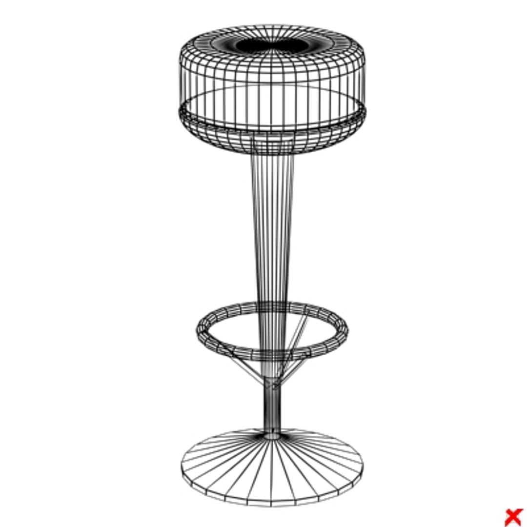 Free Bar Stool 3d Model