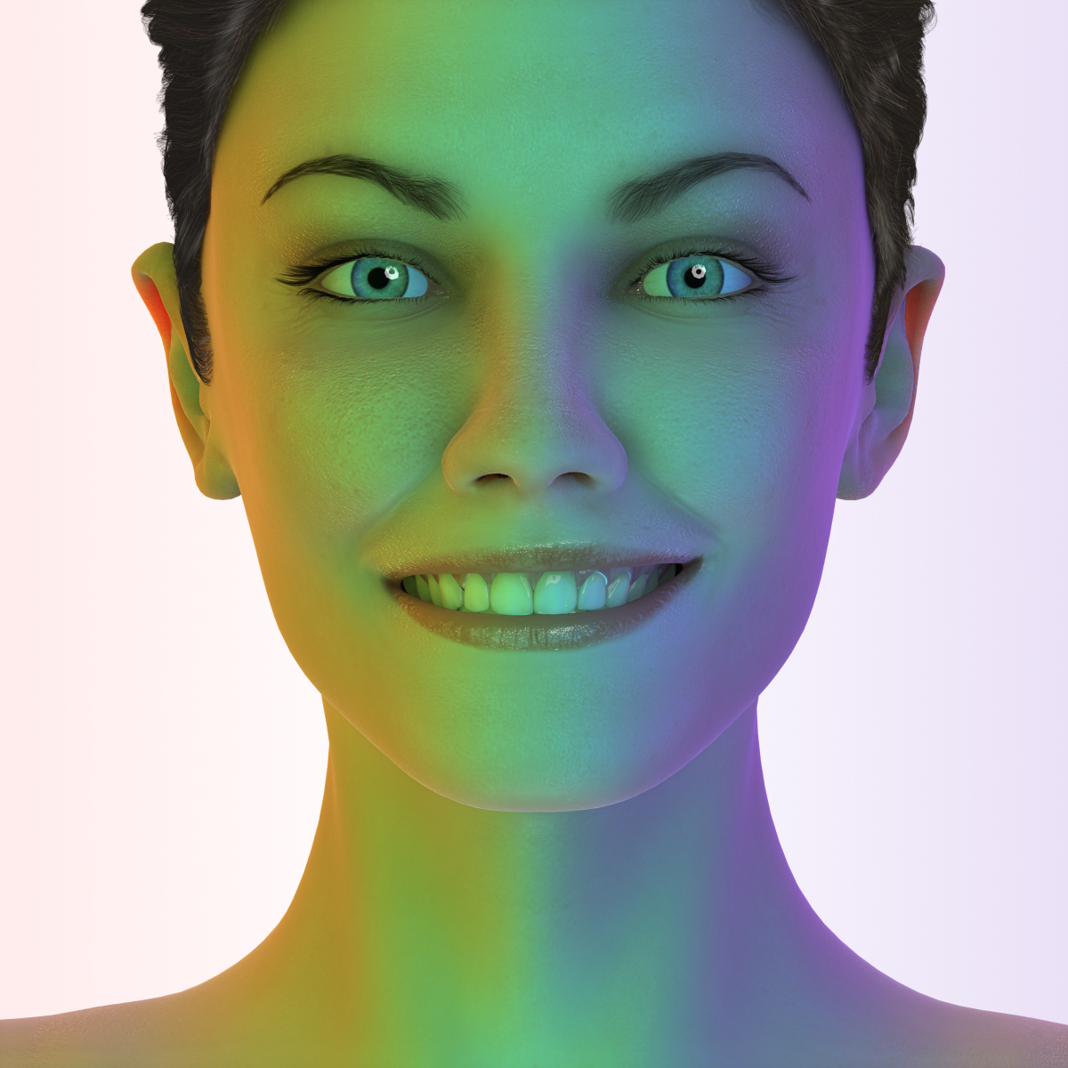 jane realistic female woman 3d max