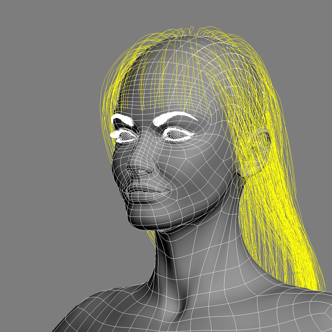 jane realistic female woman 3d max