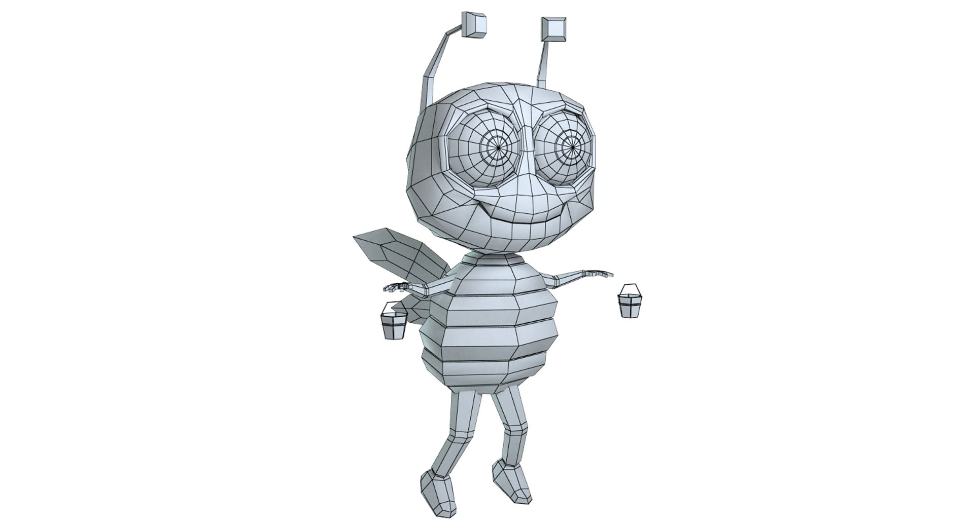 Cartoon Bee 3D Model - TurboSquid 1382290