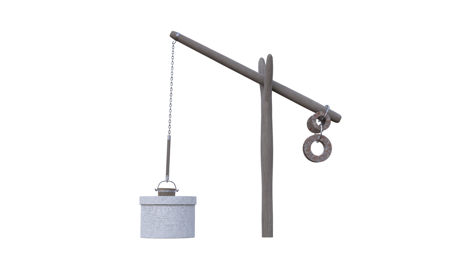 3D Old Rustic Well - TurboSquid 2438138