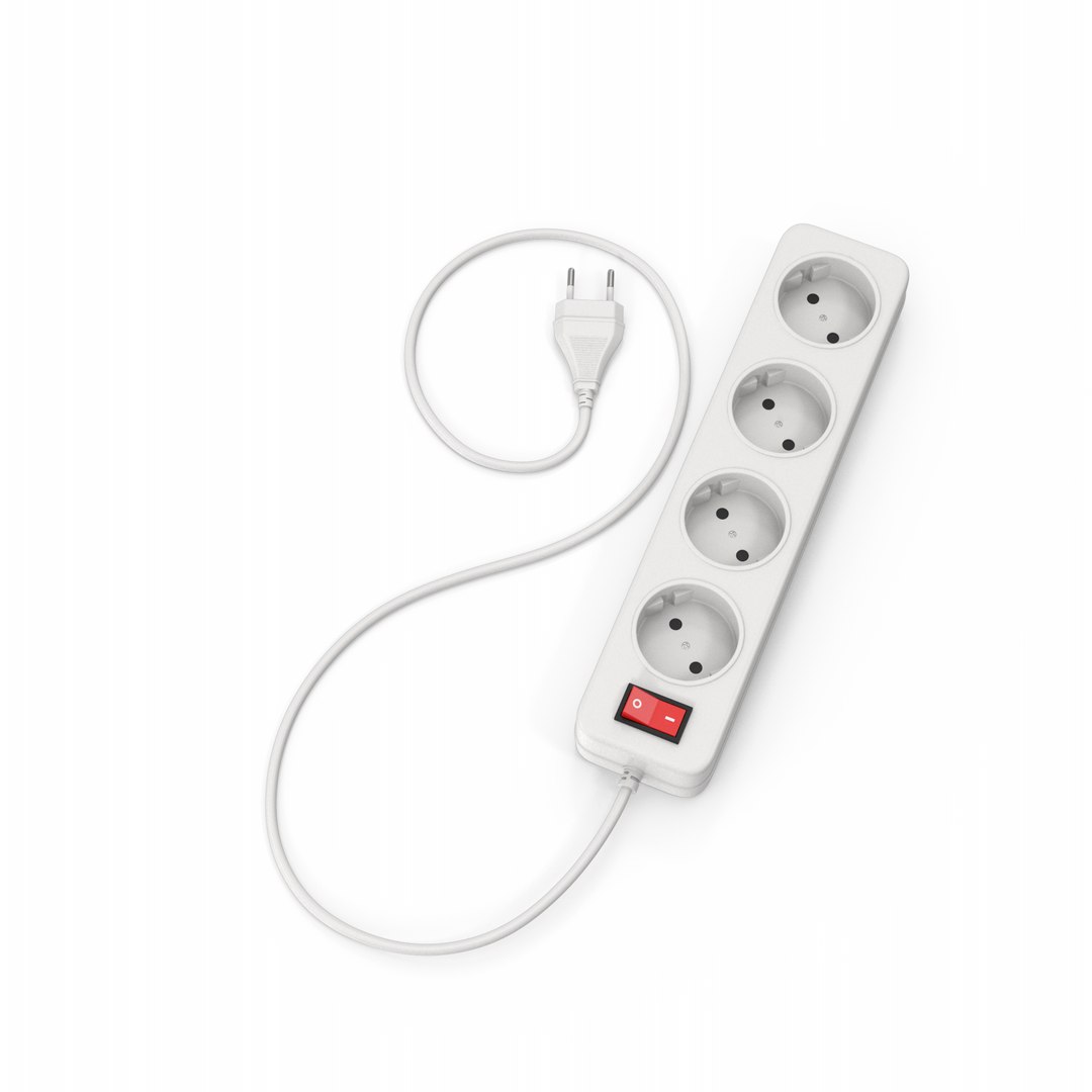 3D Electric Extension Socket Model - TurboSquid 2339437