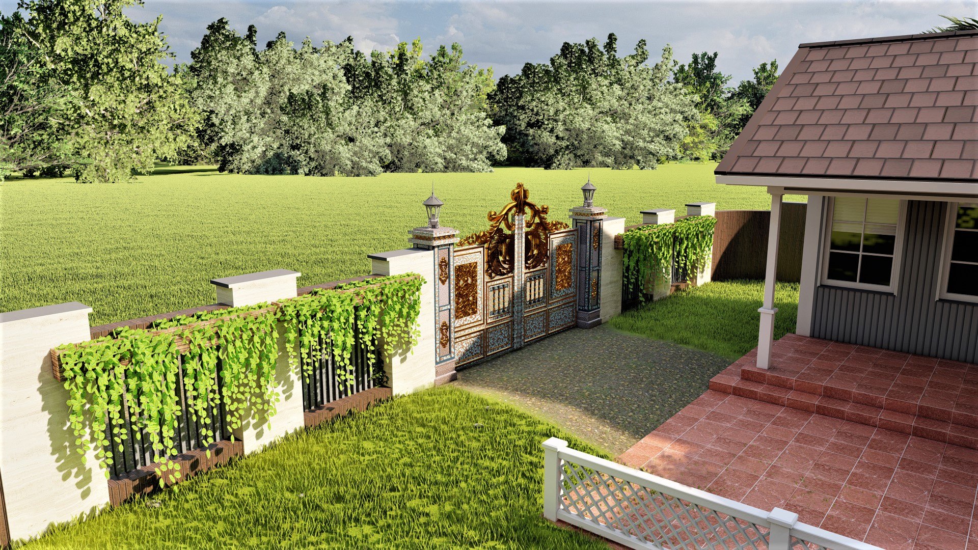 3D Main Gate - TurboSquid 1969929