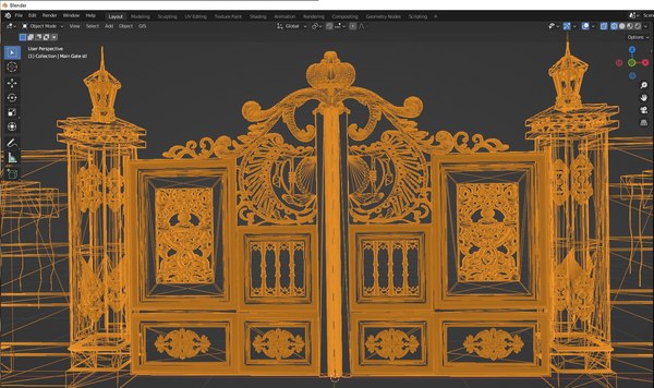 3D Main Gate - TurboSquid 1969929