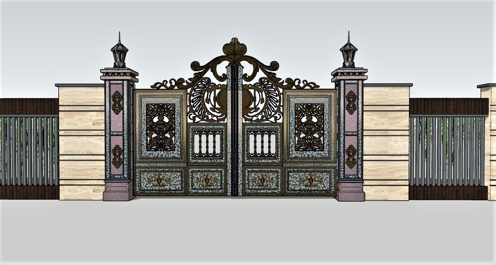 3D Main Gate - TurboSquid 1969929