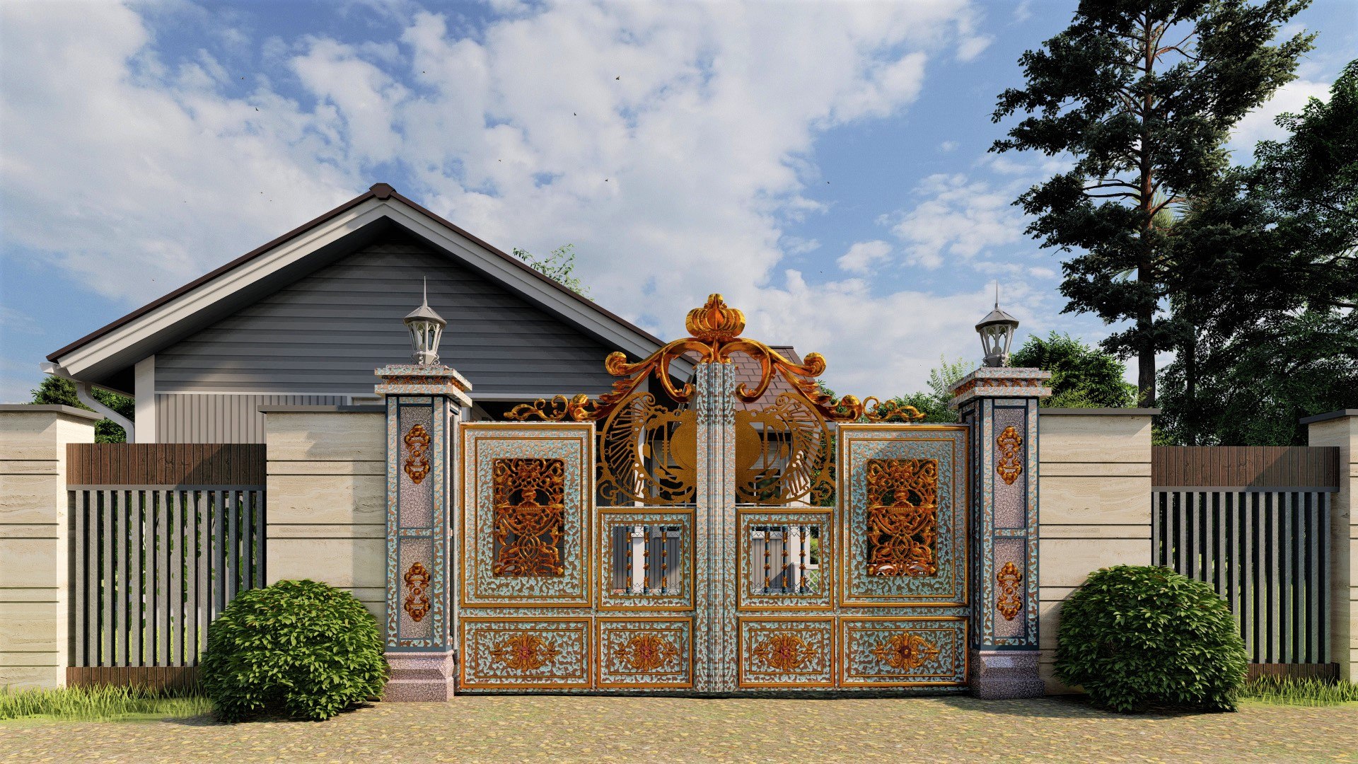 3D Main Gate - TurboSquid 1969929