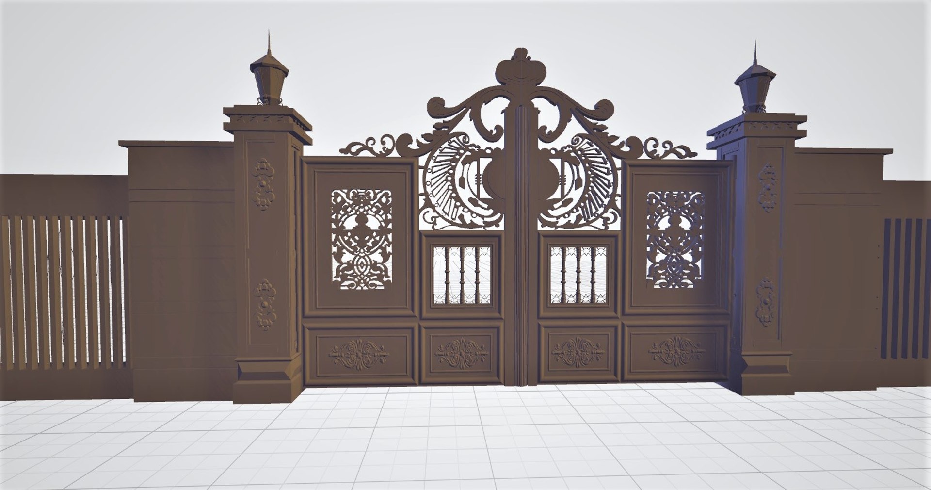 3D Main Gate - TurboSquid 1969929