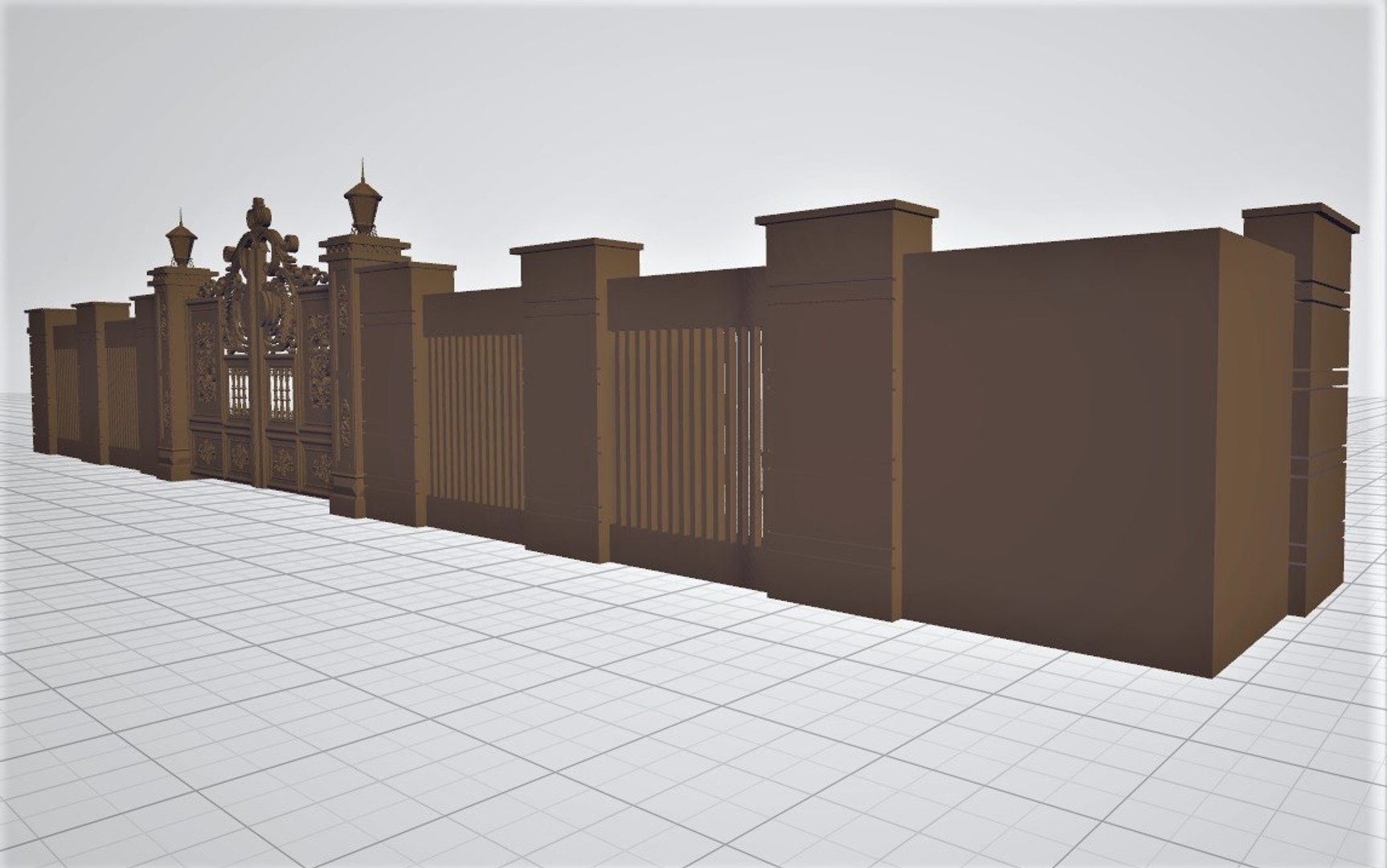 3D Main Gate - TurboSquid 1969929