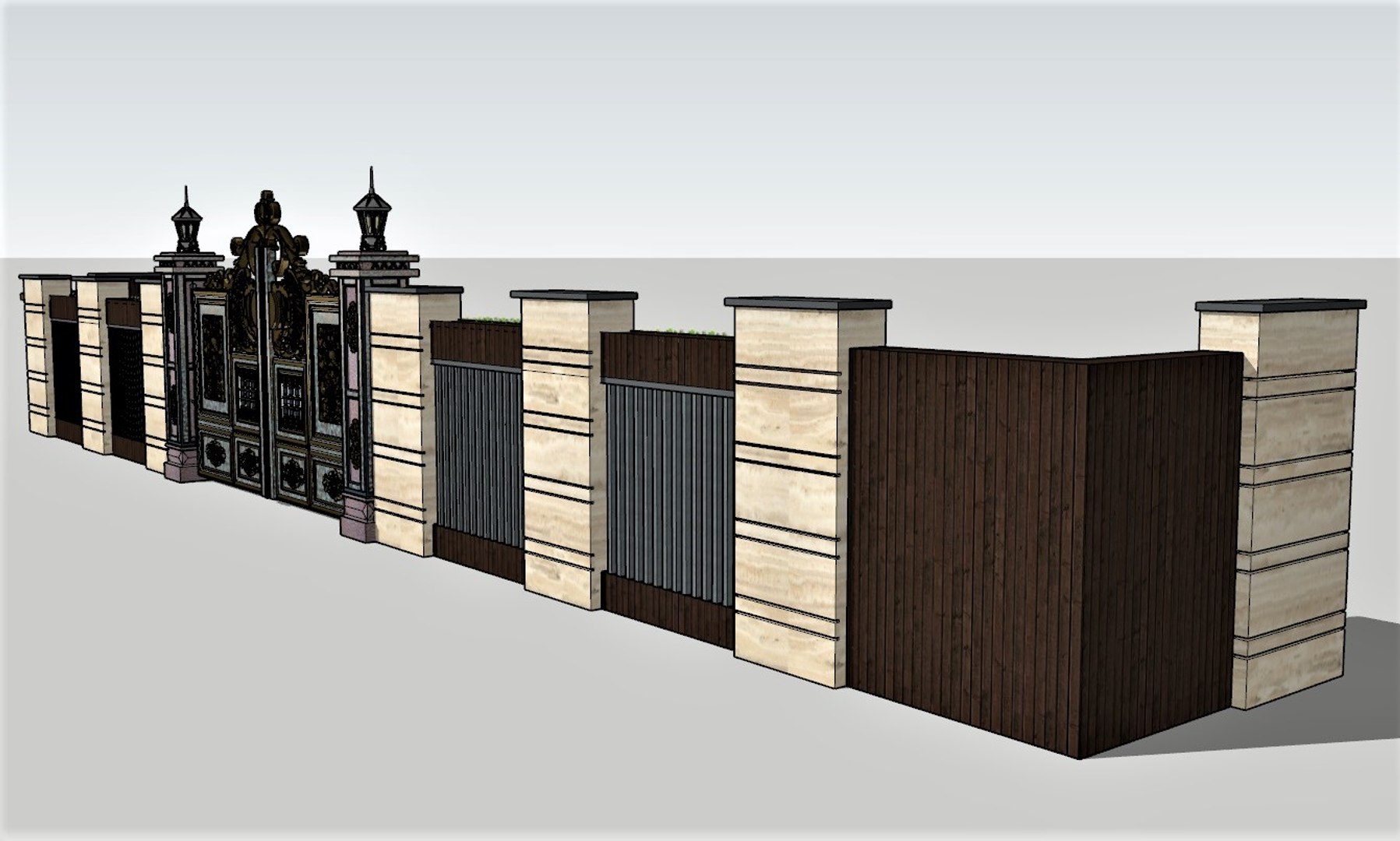 3D Main Gate - TurboSquid 1969929