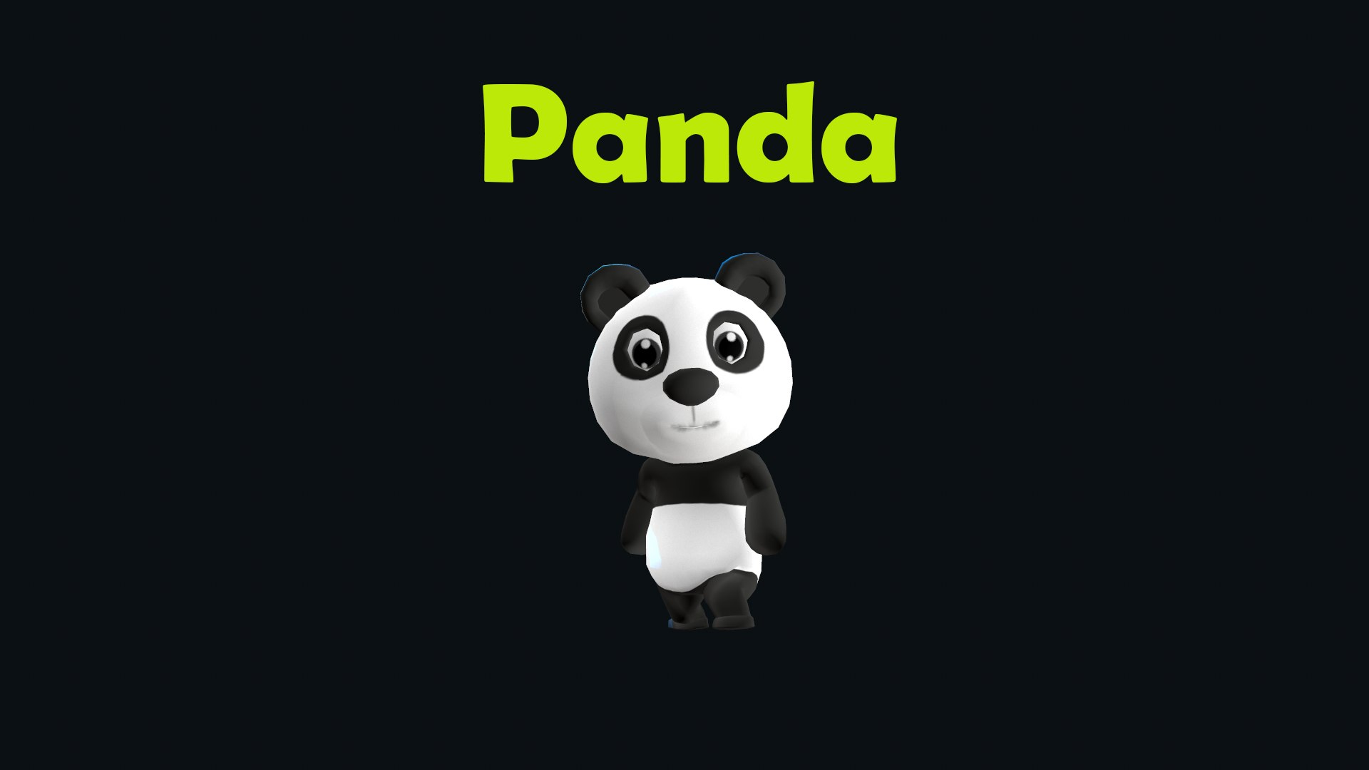 3D Cartoon Panda Animation - TurboSquid 2012889