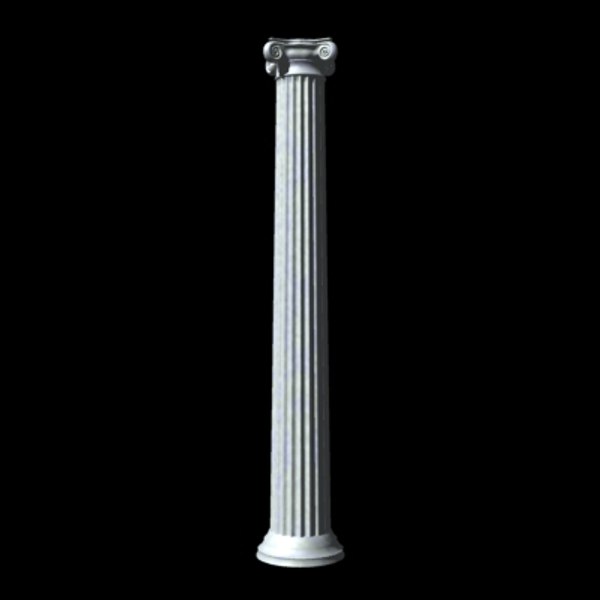 fluted column 3d 3ds