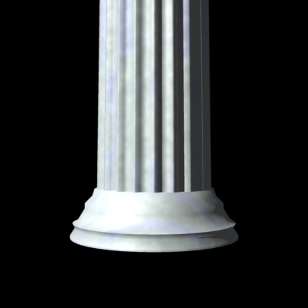 Fluted Column 3d 3ds