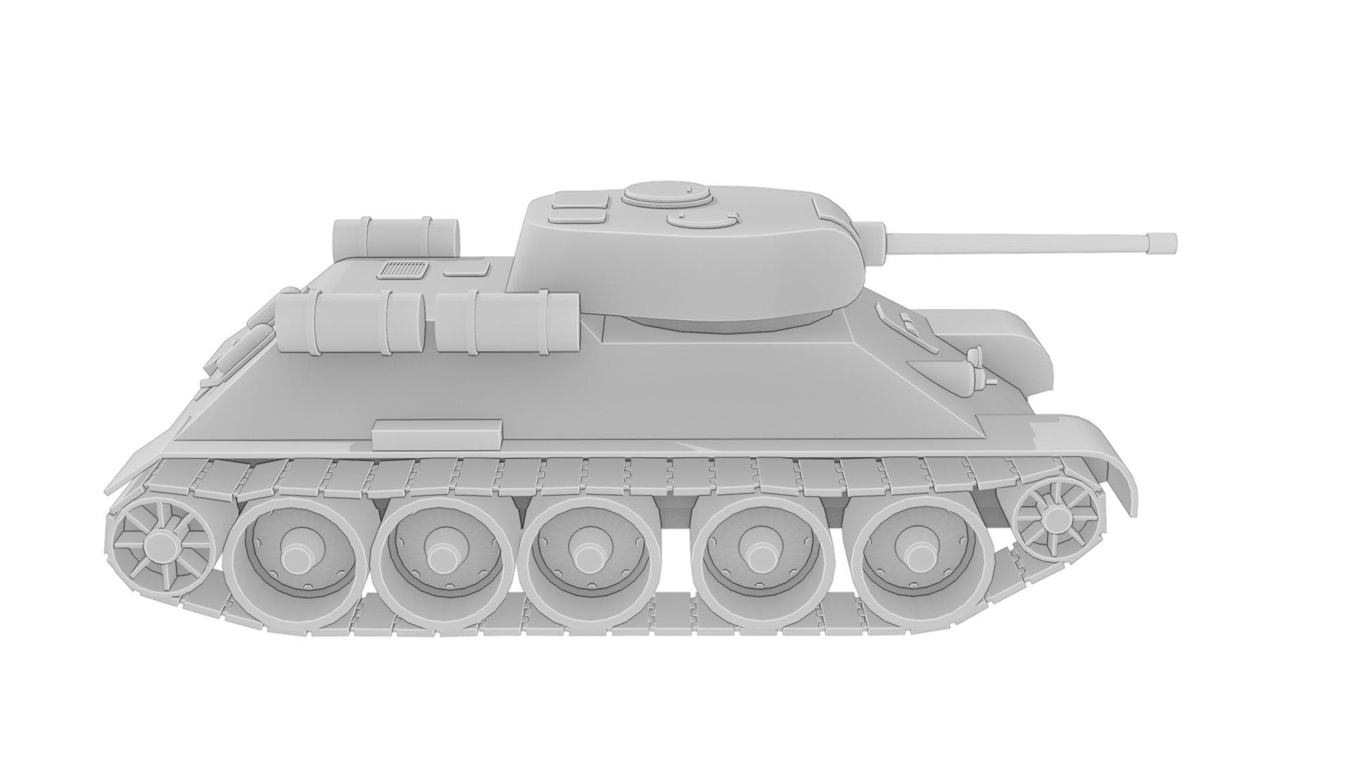 T-34 Tank 3D Model - TurboSquid 2287203
