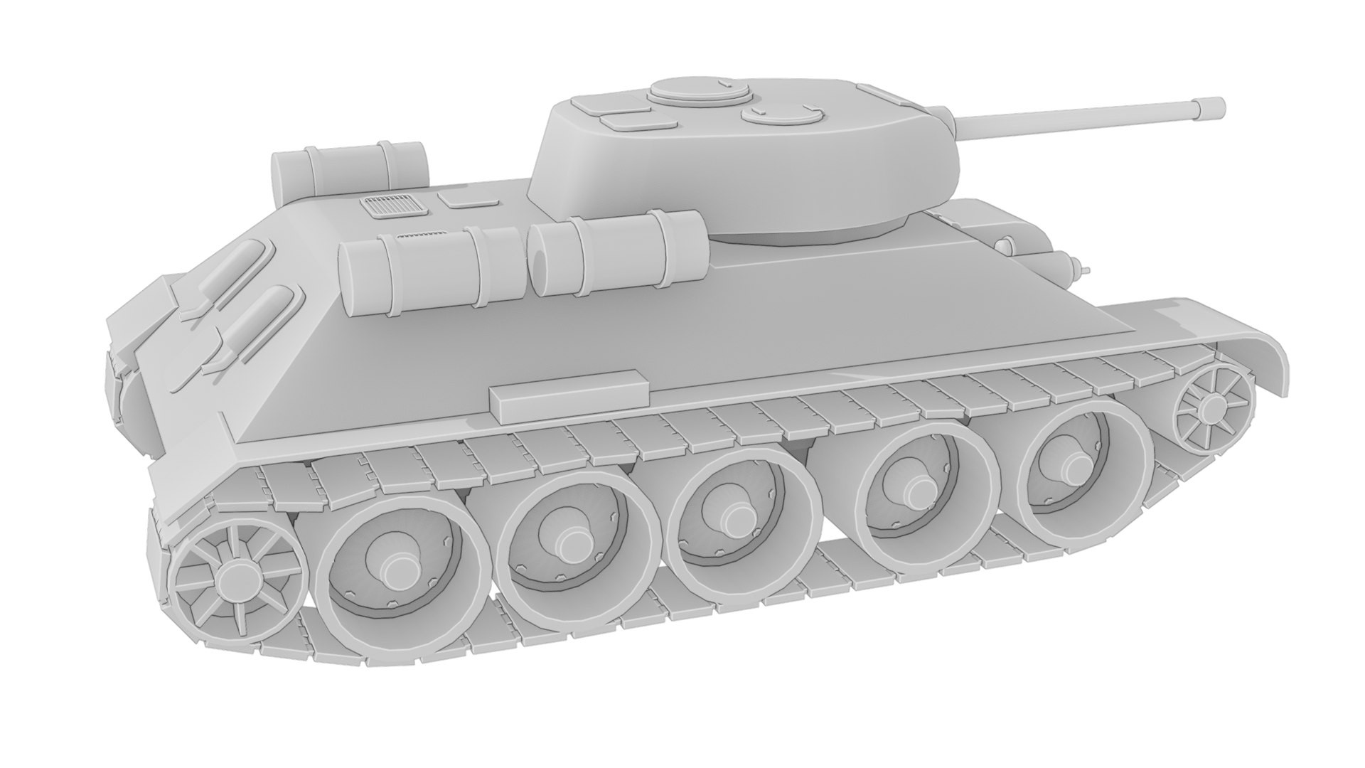 T-34 Tank 3D Model - TurboSquid 2287203