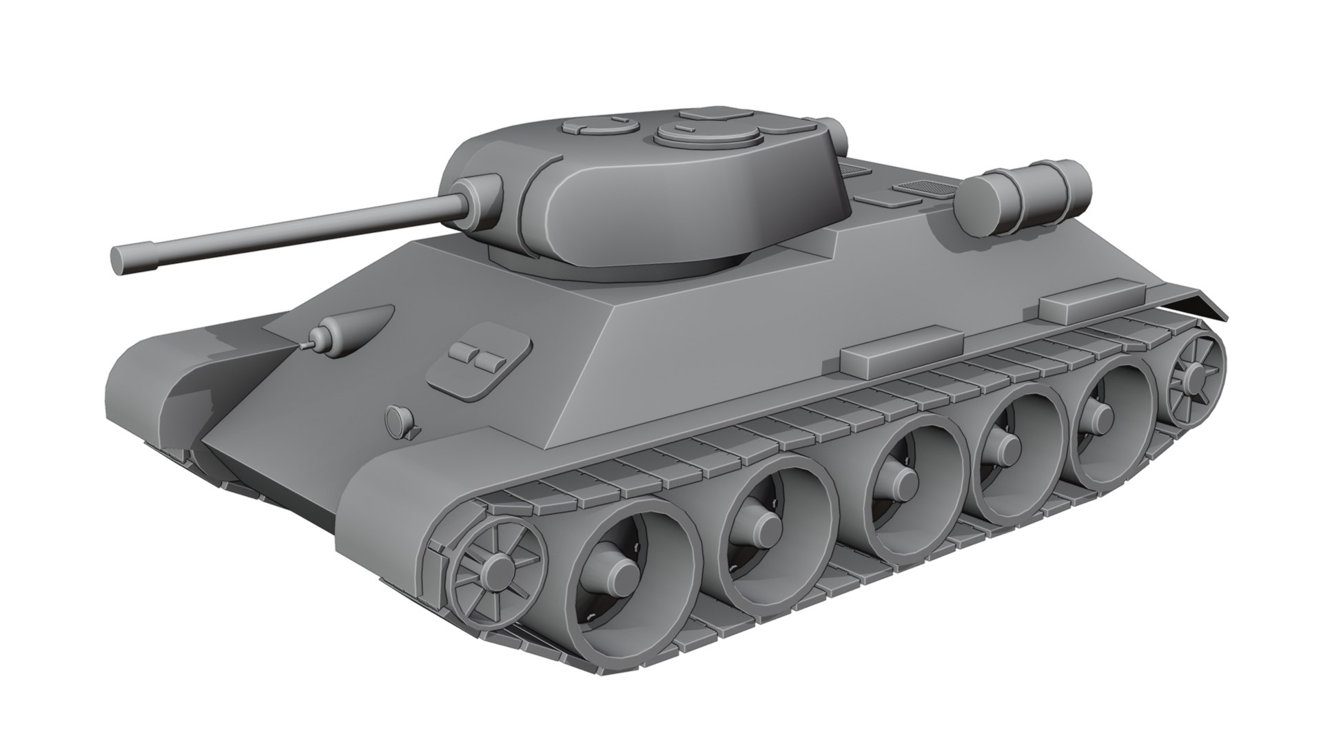 T-34 Tank 3D Model - TurboSquid 2287203