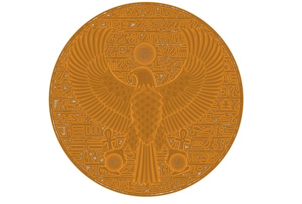 3D Egyptian Horus Shield model - TurboSquid 1876601