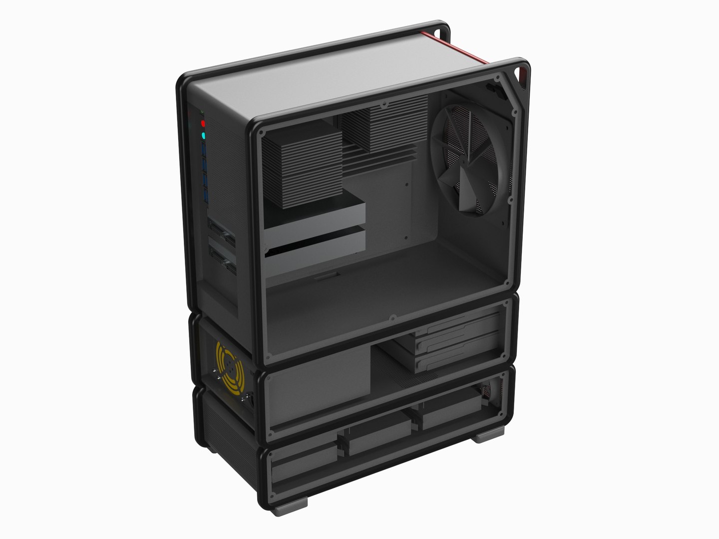 3D Computer Case 06 Model - TurboSquid 2059576
