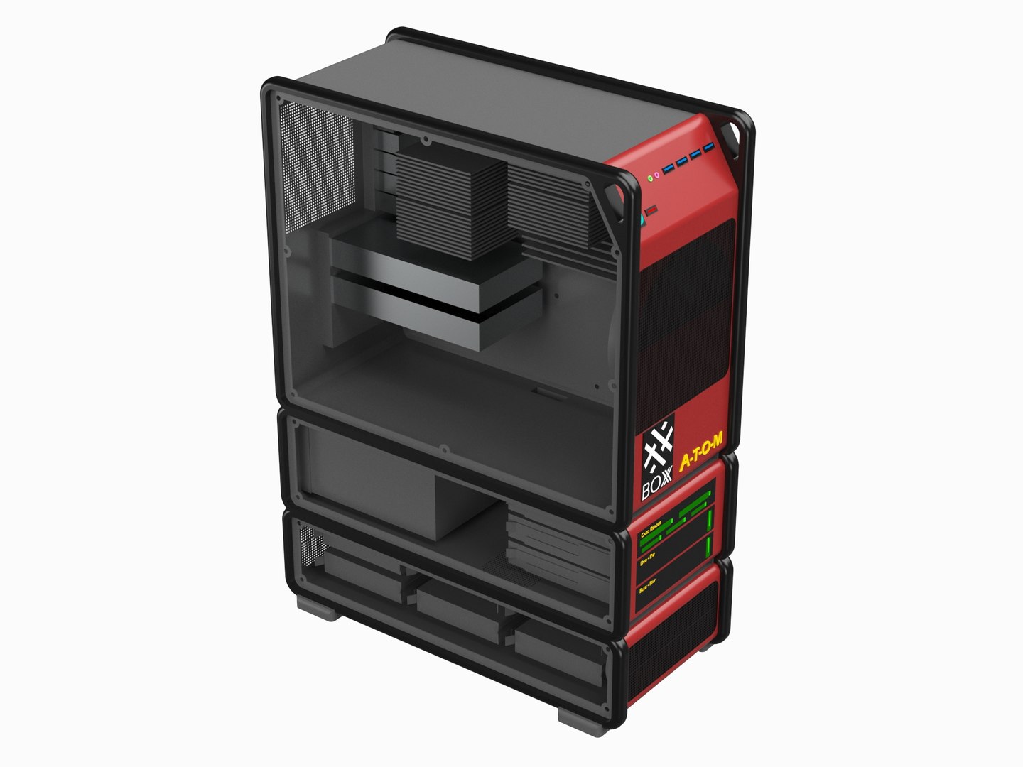 3D Computer Case 06 Model - TurboSquid 2059576